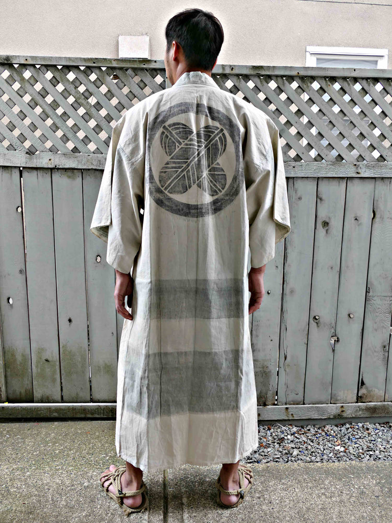 1930s RARE Japanese Vintage Noragi - handwritten TSUTSUGAKI fabric ...